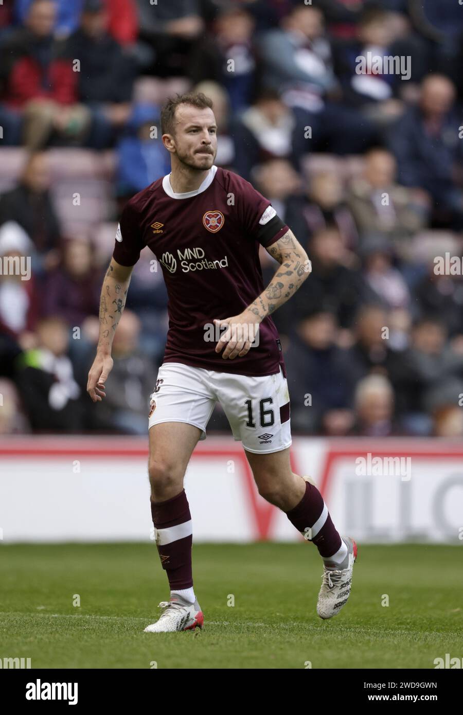 File photo dated 1-10-2022 of Heart of Midlothian's Andy Halliday ...