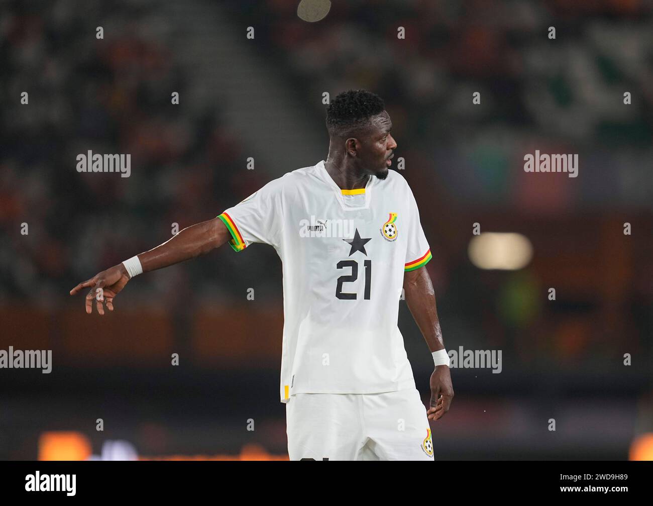 January 18 2024: Salis Abdul Samed (Ghana) looks on during a African ...