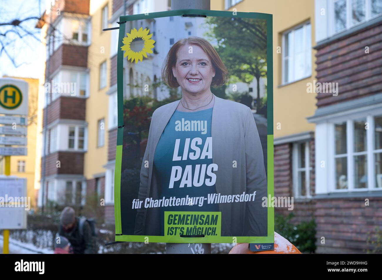 Kandidatin Lisa Paus, Wahlplakat der Grünen zur Bundestagswahl in ...
