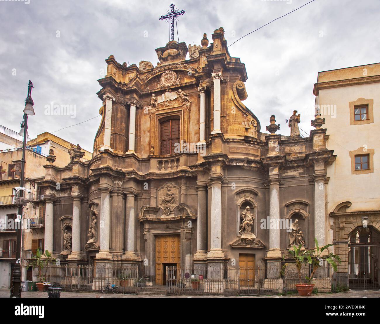 Church of Sant'Anna la Misericordia in Palermo. Sicily island. Italy ...