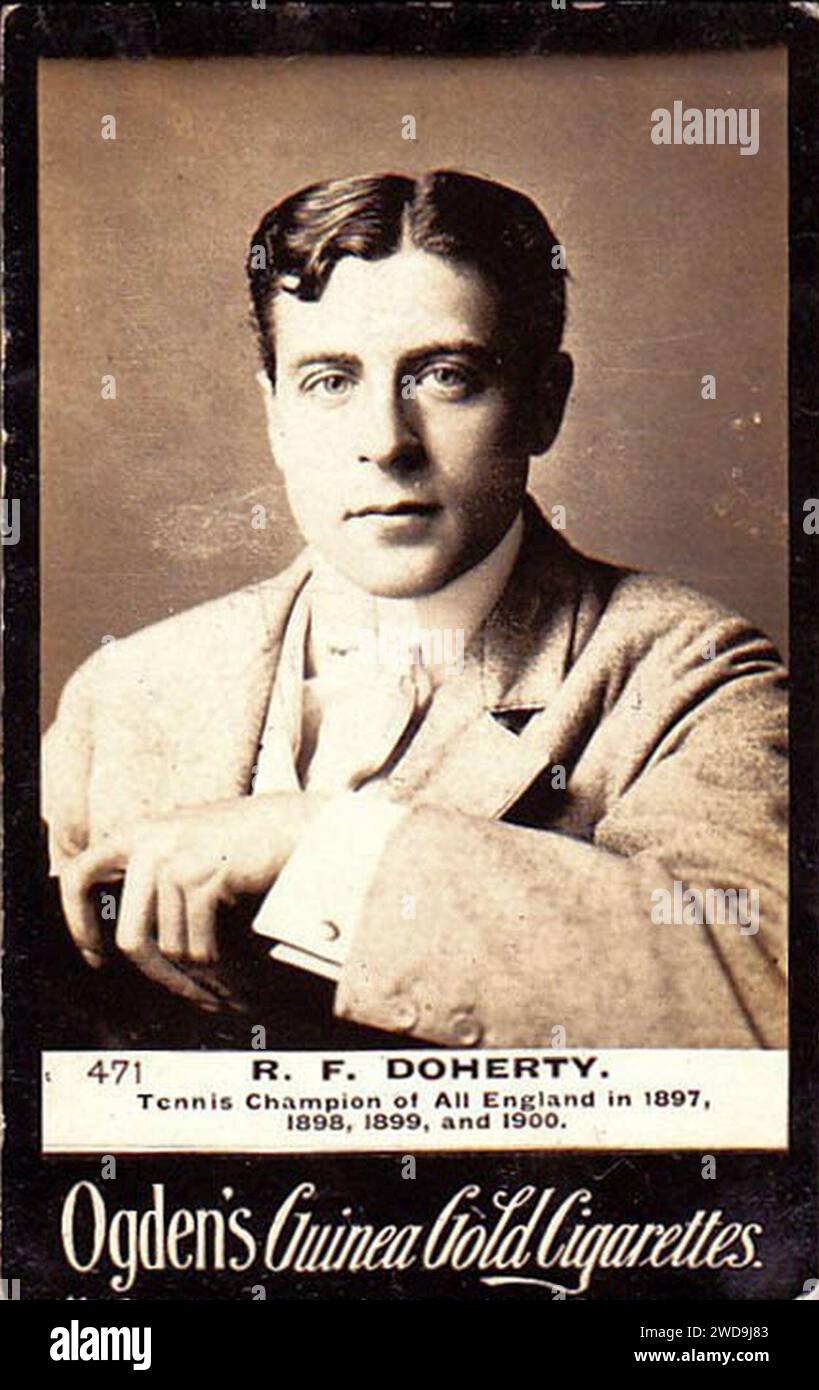 1900 Ogden's Reginald R.F.Doherty Wimbledon Champion Stock Photo - Alamy
