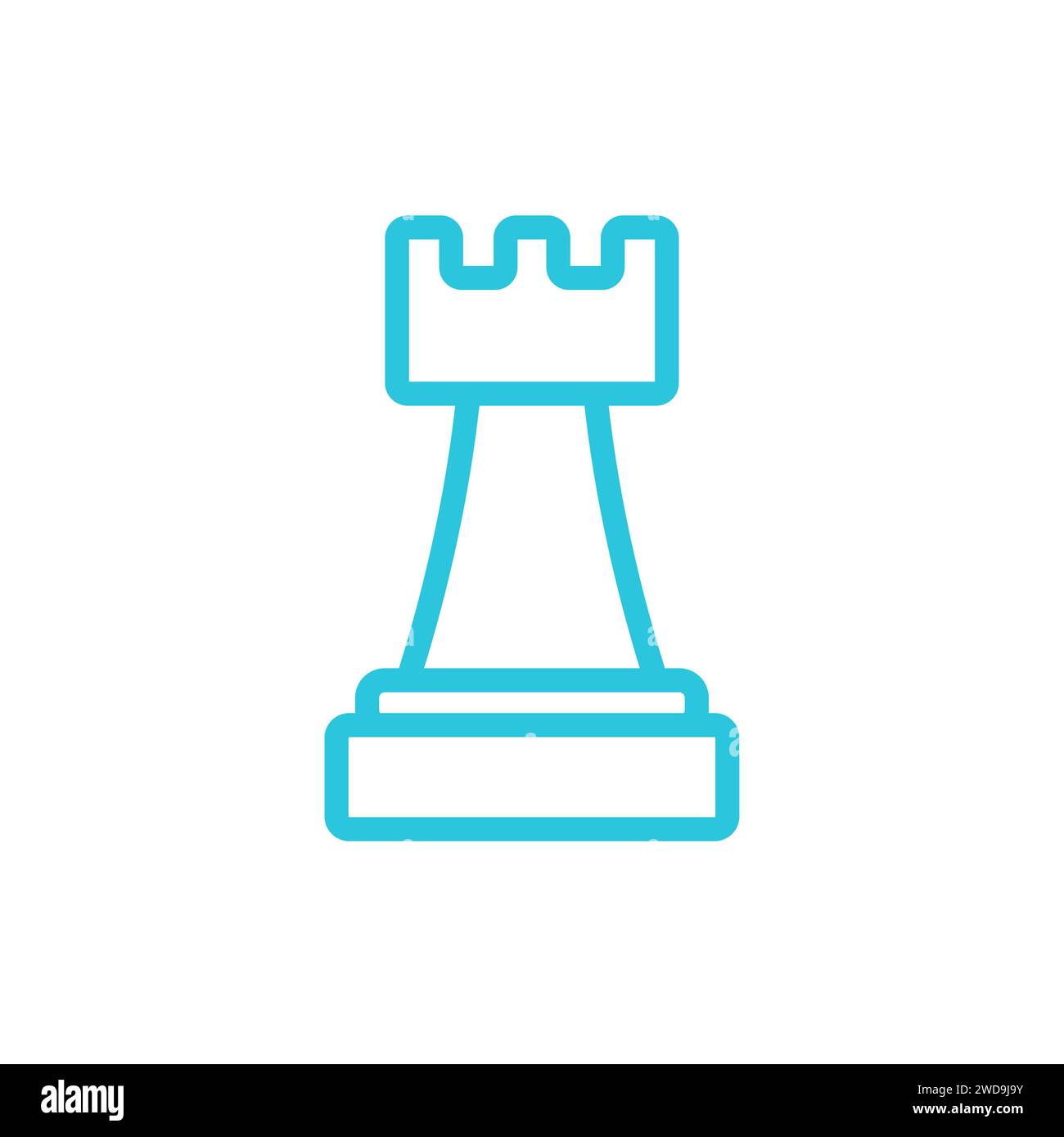 Chess tower white rook hi-res stock photography and images - Alamy