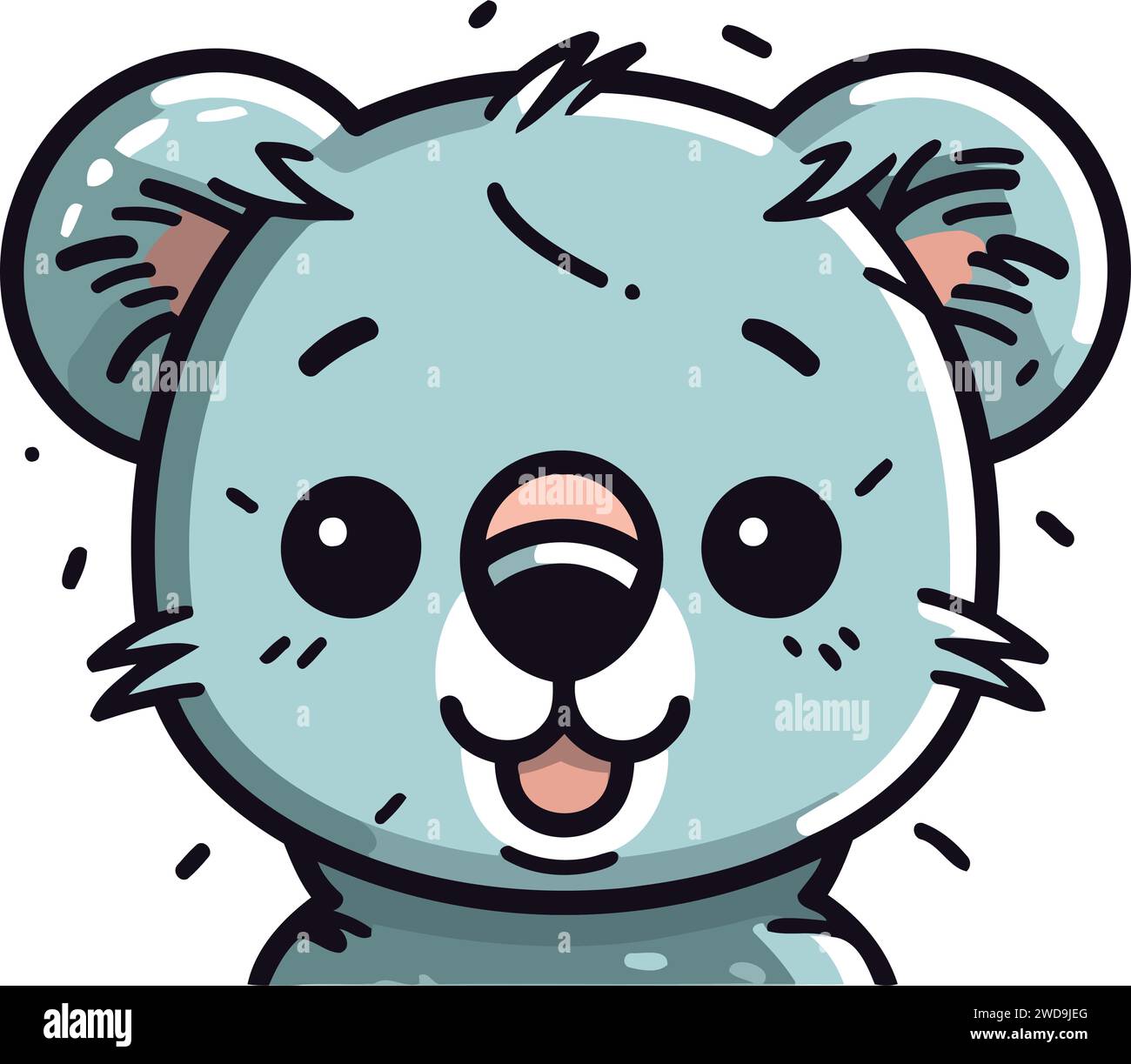 Cartoon koala face Cut Out Stock Images & Pictures - Alamy