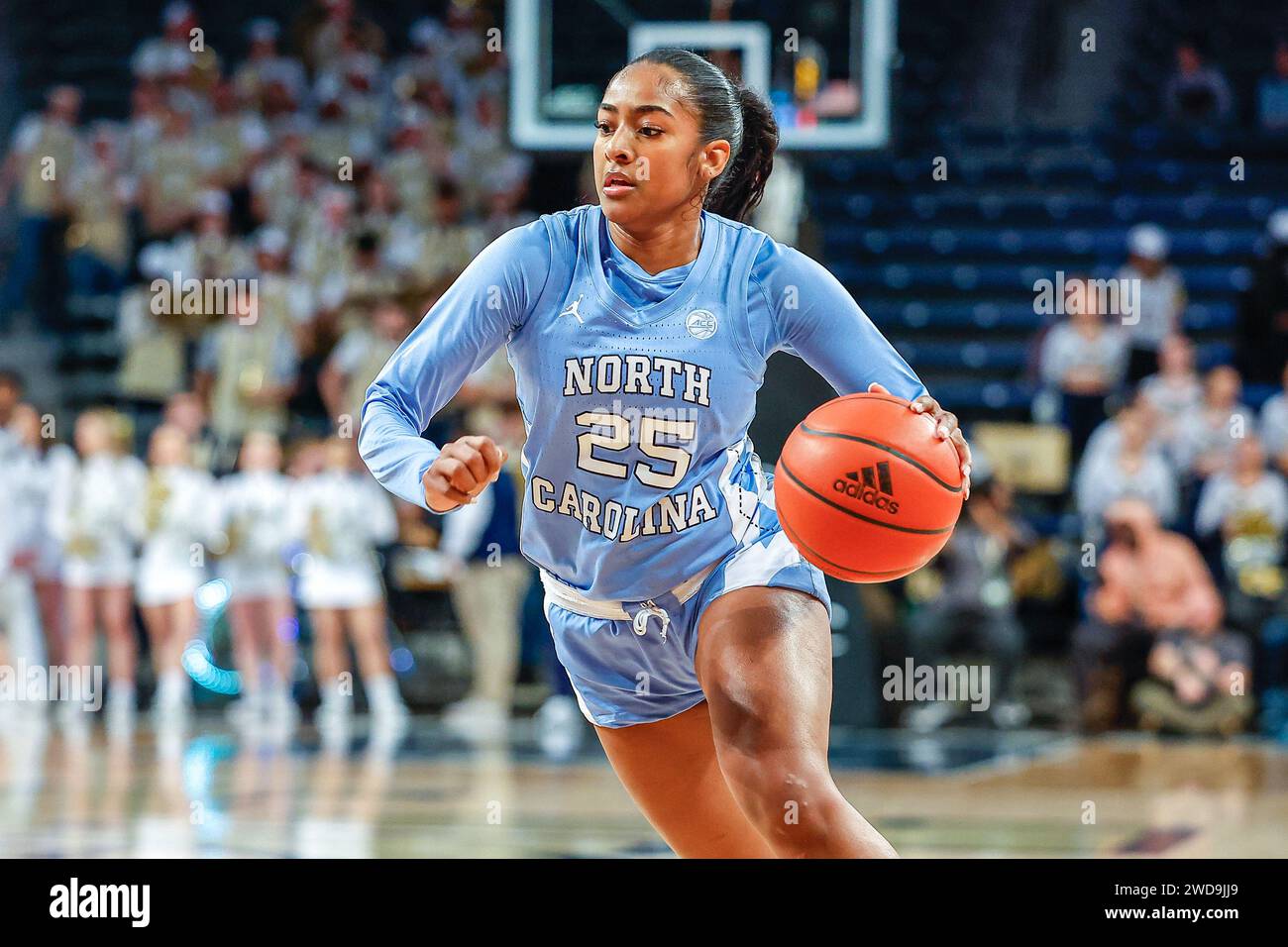 Atlanta, Georgia. 18th Jan, 2024. North Carolina's Deja Kelly (25) in ...
