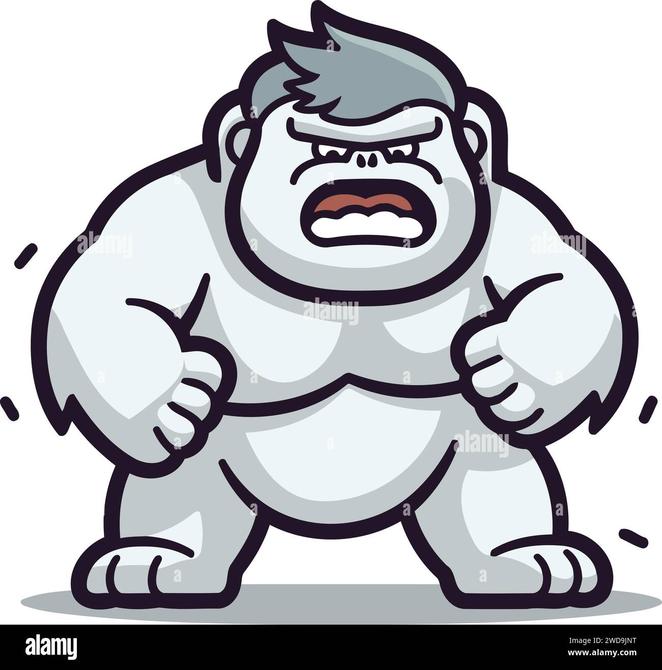 Angry gorilla cartoon hi-res stock photography and images - Alamy