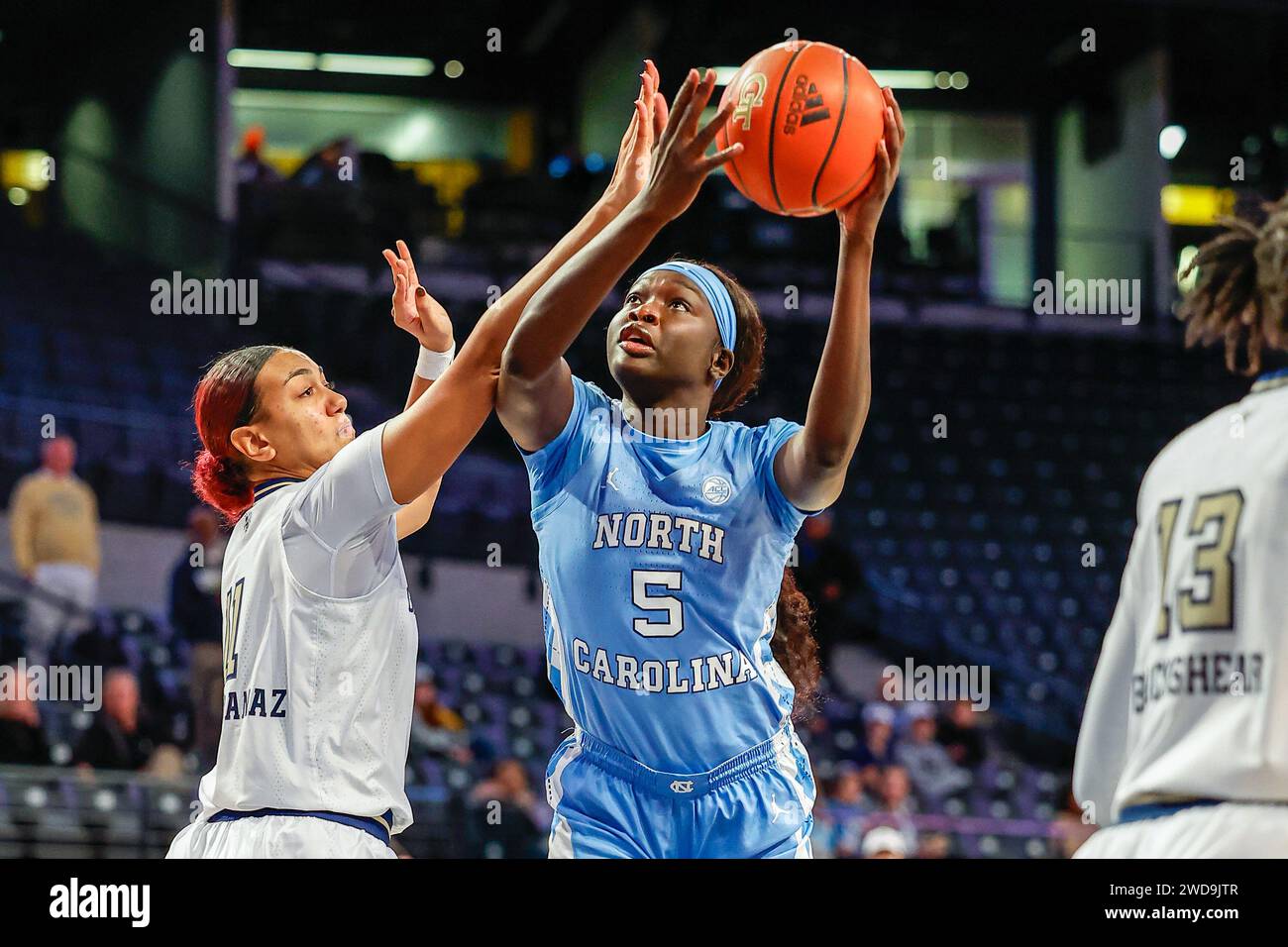 Atlanta, Georgia. 18th Jan, 2024. North Carolina's Maria Gakdeng (5 ...