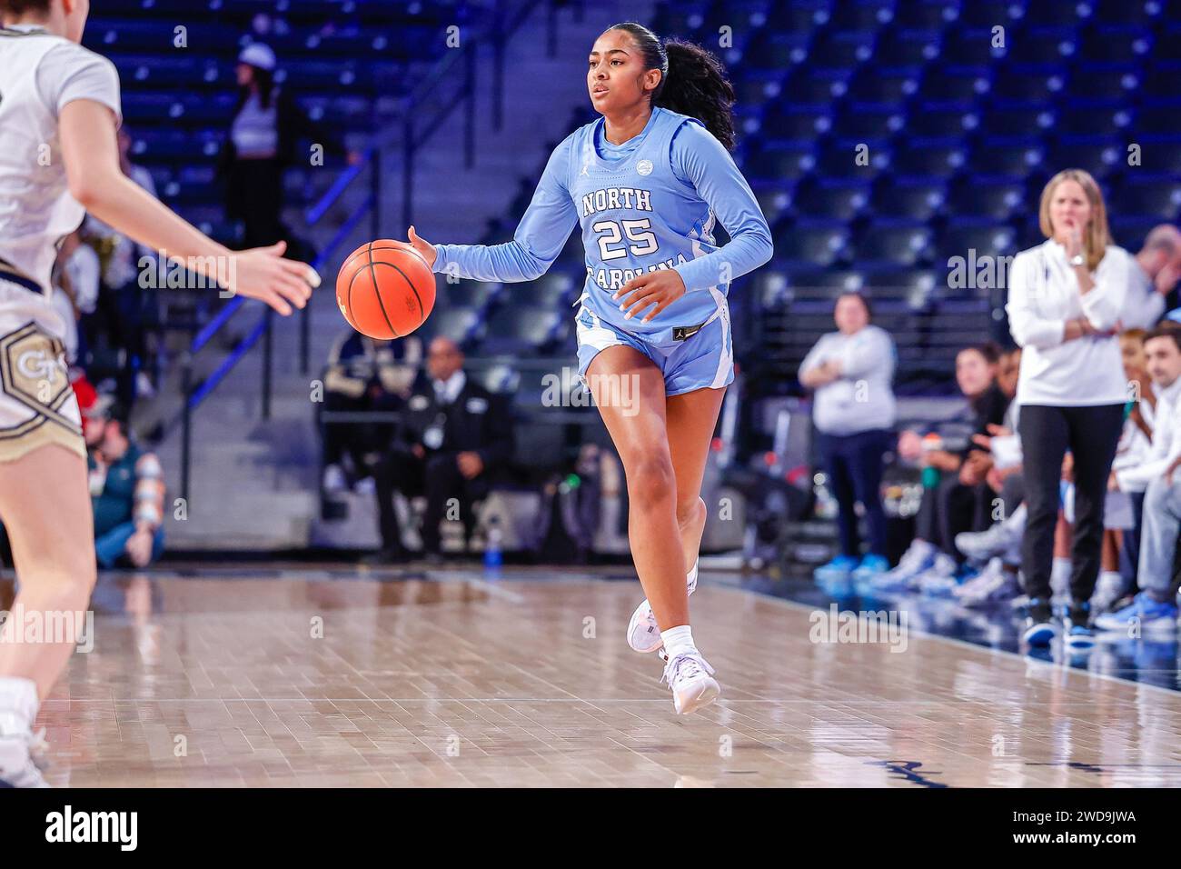 Atlanta, Georgia. 18th Jan, 2024. North Carolina's Deja Kelly (25) in ...