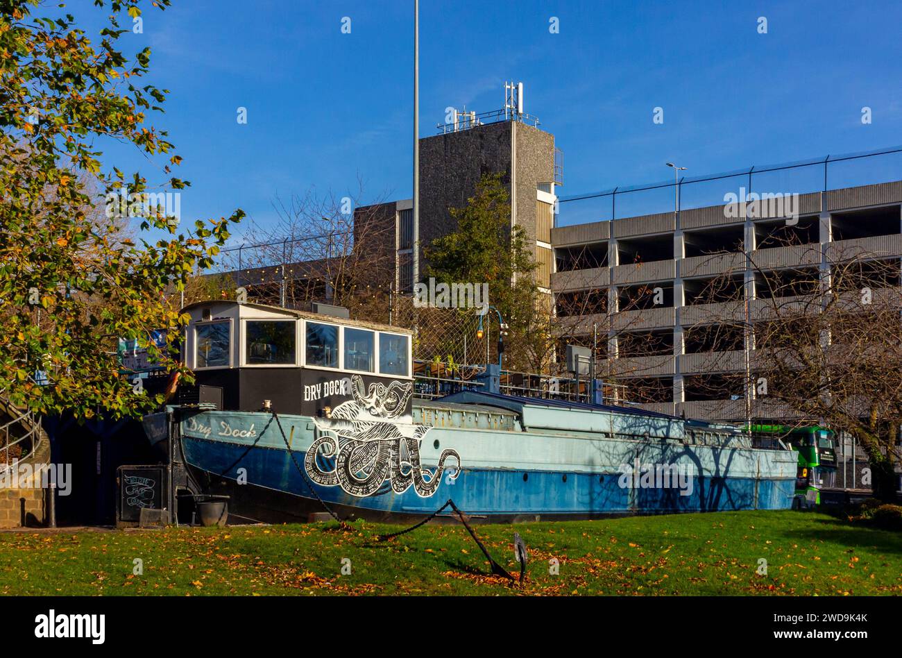 The Dry Dock bar in Leeds city centre West Yorkshire England UK a boat ...