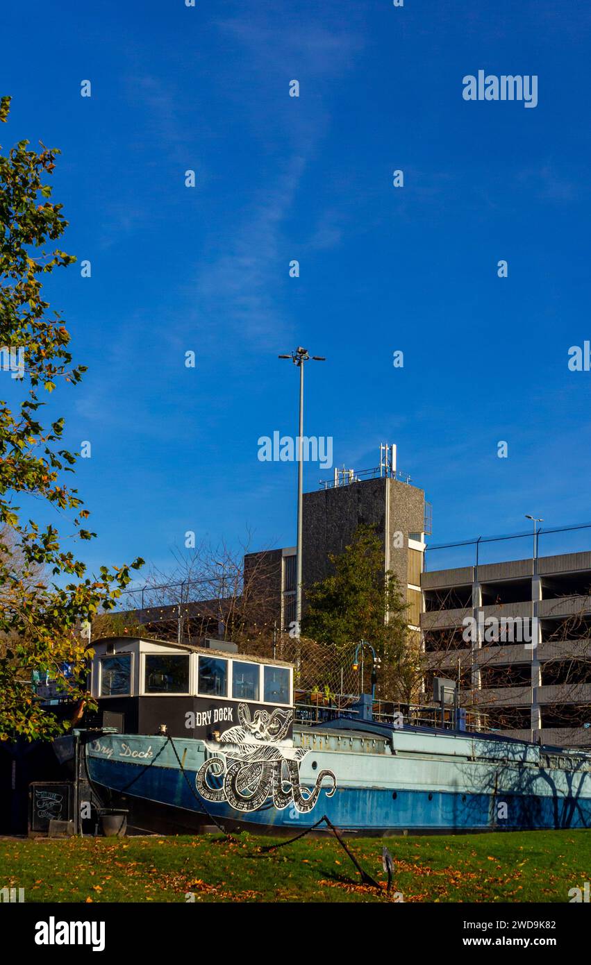 The Dry Dock bar in Leeds city centre West Yorkshire England UK a boat ...