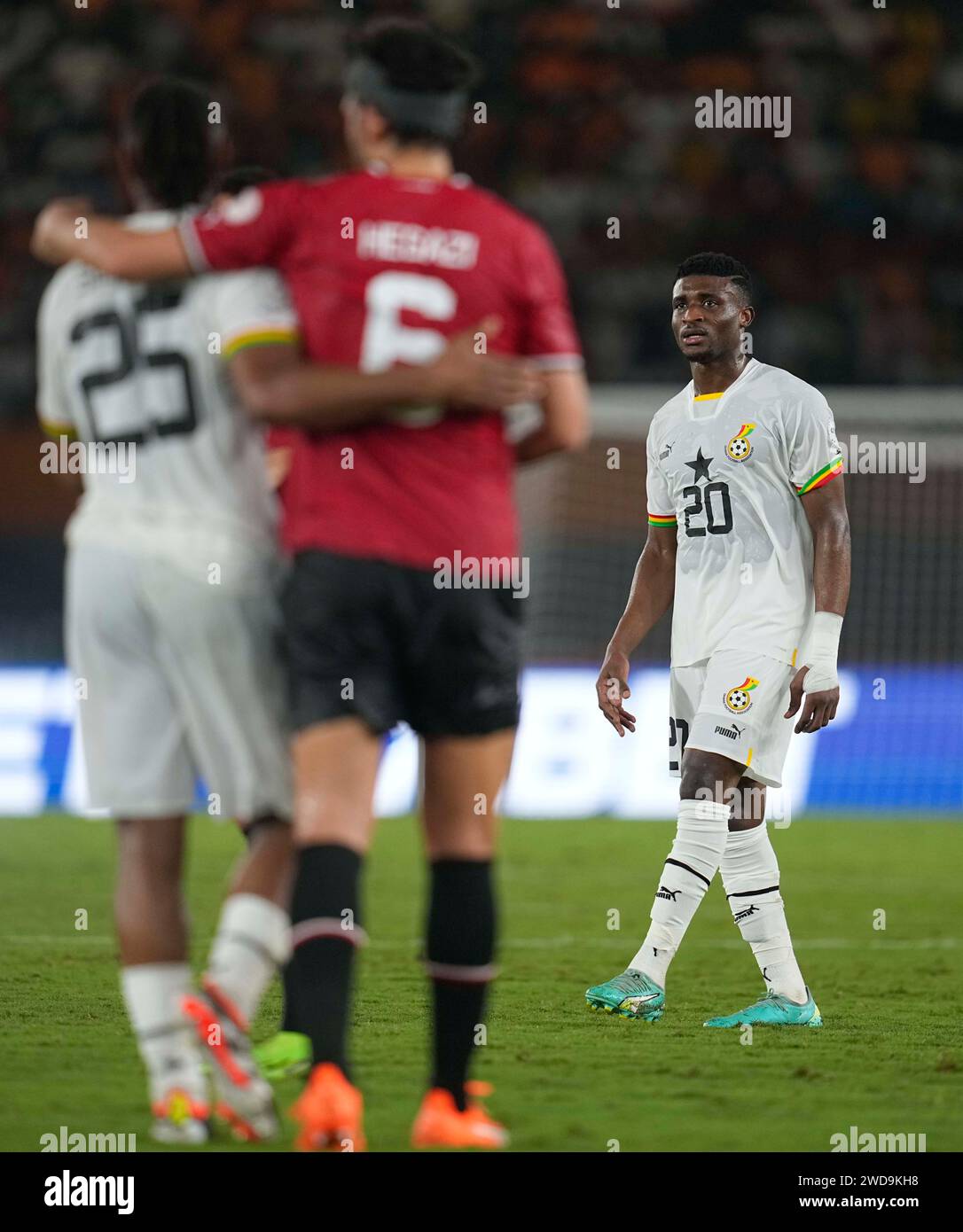 January 18 2024: Mohamed Kudus (Ghana) looks on during a African Cup of ...