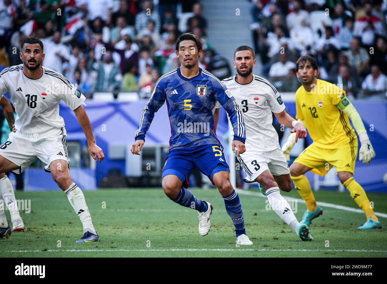 Doha, Qatar, 19 Jan 2024, AFC Asian Cup 2023 Group D - Japan 1-2 Iraq ...