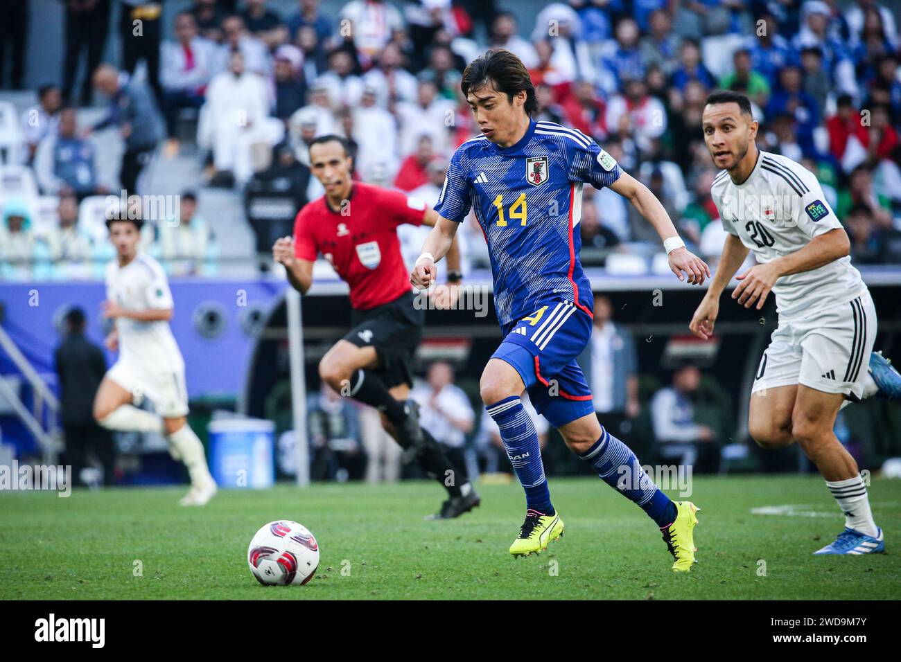 Doha, Qatar, 19 Jan 2024, AFC Asian Cup 2023 Group D - Japan 1-2 Iraq ...