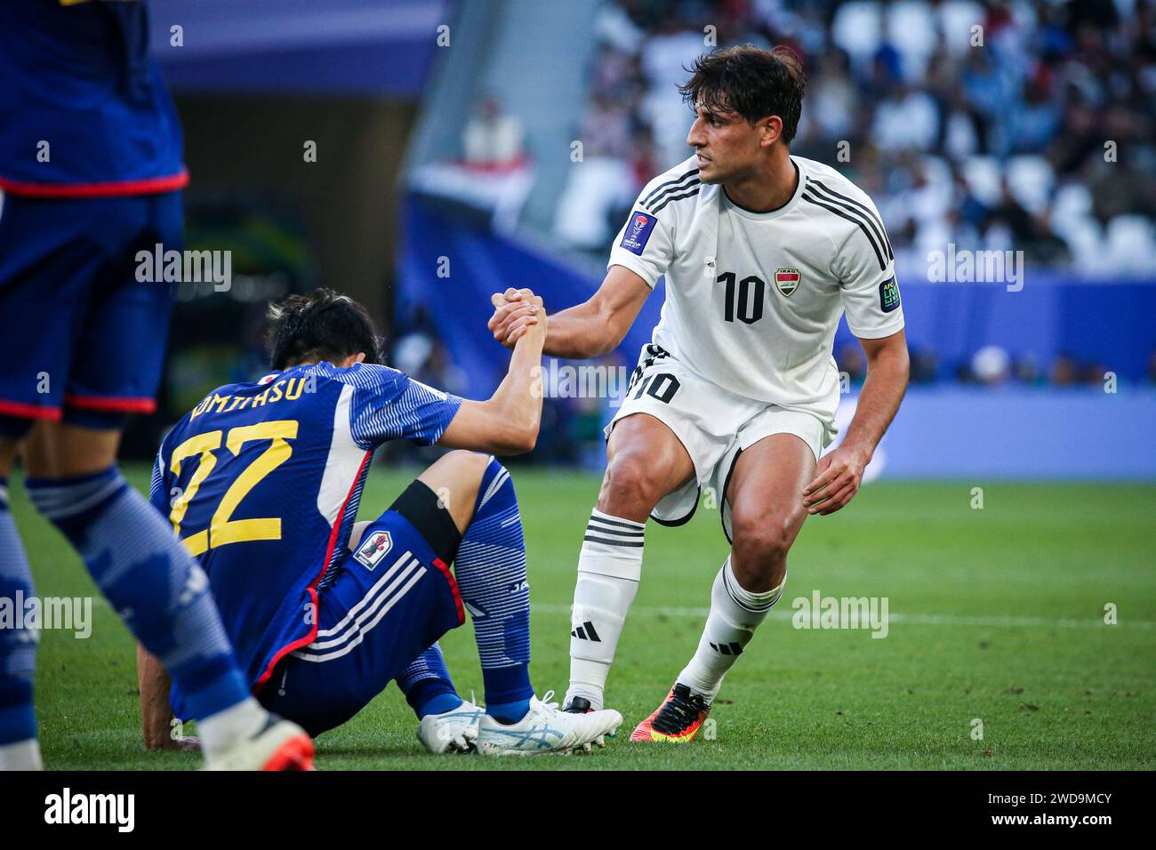 Doha, Qatar, 19 Jan 2024, AFC Asian Cup 2023 Group D - Japan 1-2 Iraq ...