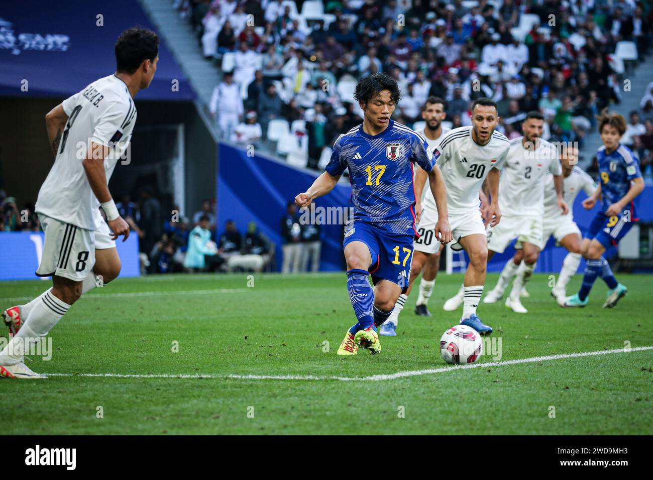 Doha, Qatar, 19 Jan 2024, AFC Asian Cup 2023 Group D - Japan 1-2 Iraq ...