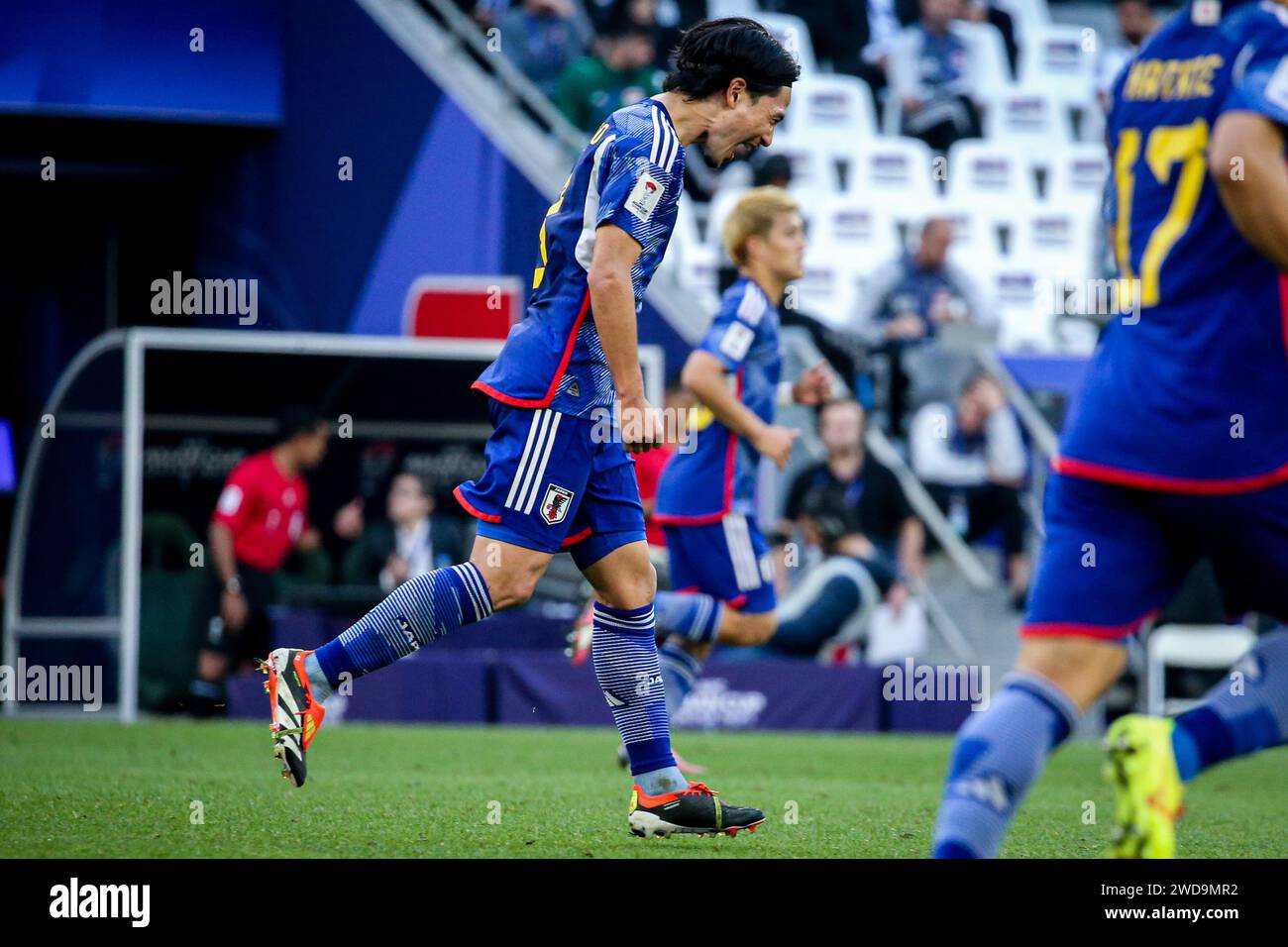 Doha, Qatar, 19 Jan 2024, AFC Asian Cup 2023 Group D - Japan 1-2 Iraq ...