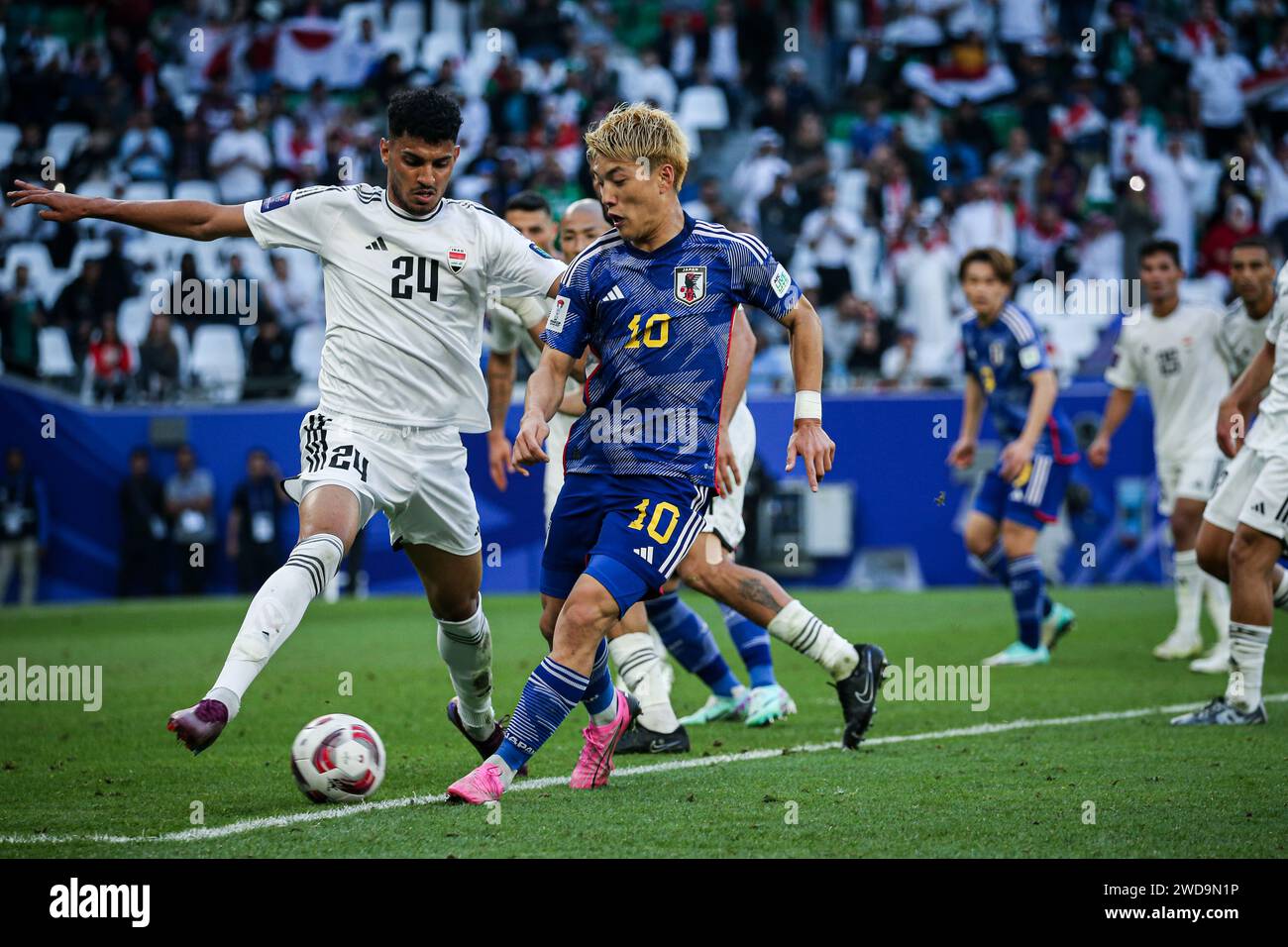 Doha, Qatar, 19 Jan 2024, AFC Asian Cup 2023 Group D - Japan 1-2 Iraq ...