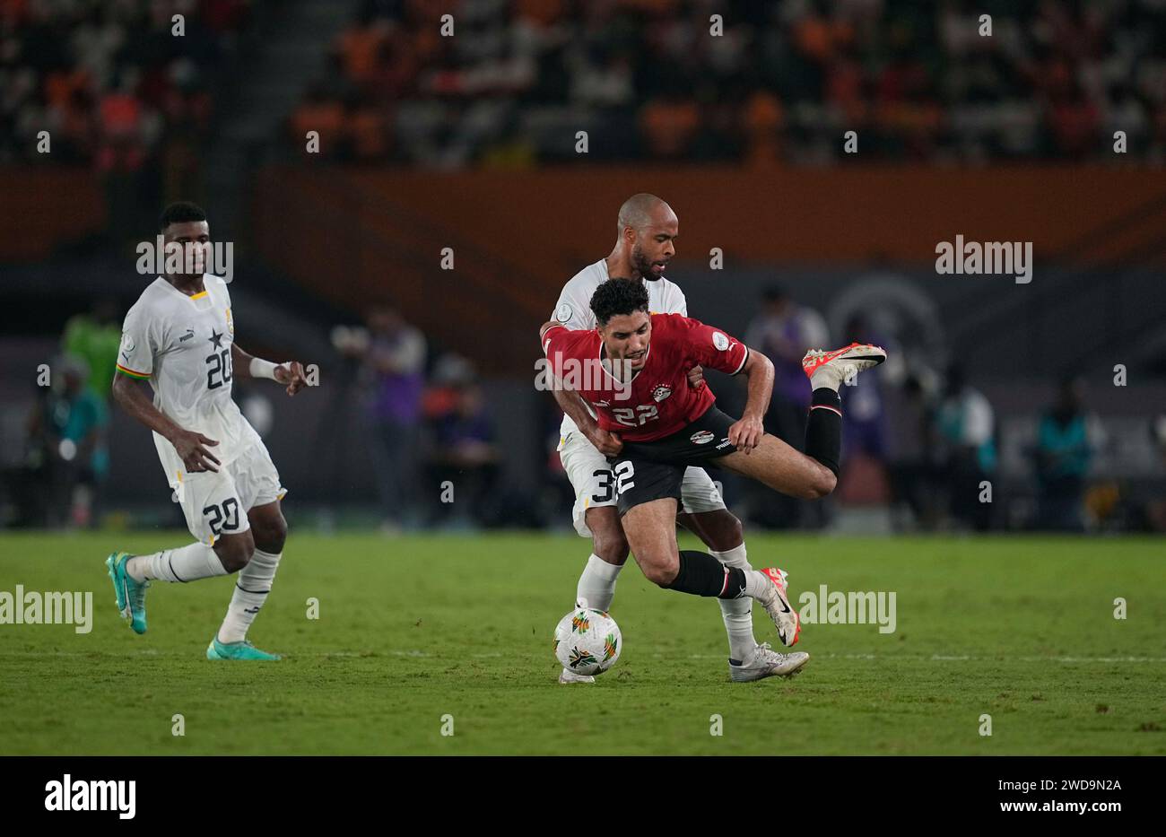 January 18 2024: Omar Khaled Mohamed Marmoush (Egypt) and Denis ...