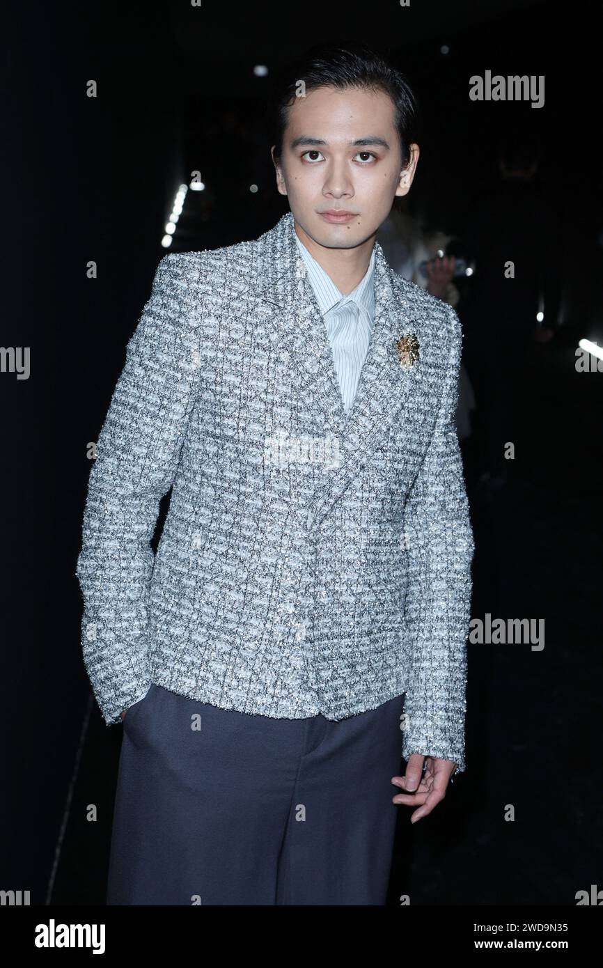 Takumi Kitamura attends Dior fashion show during the Paris Menswear ...