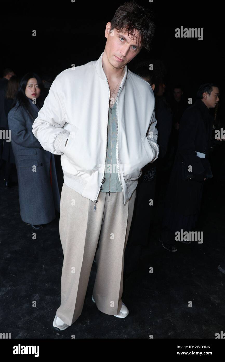 Raphael Quenard attends Dior fashion show during the Paris Menswear ...