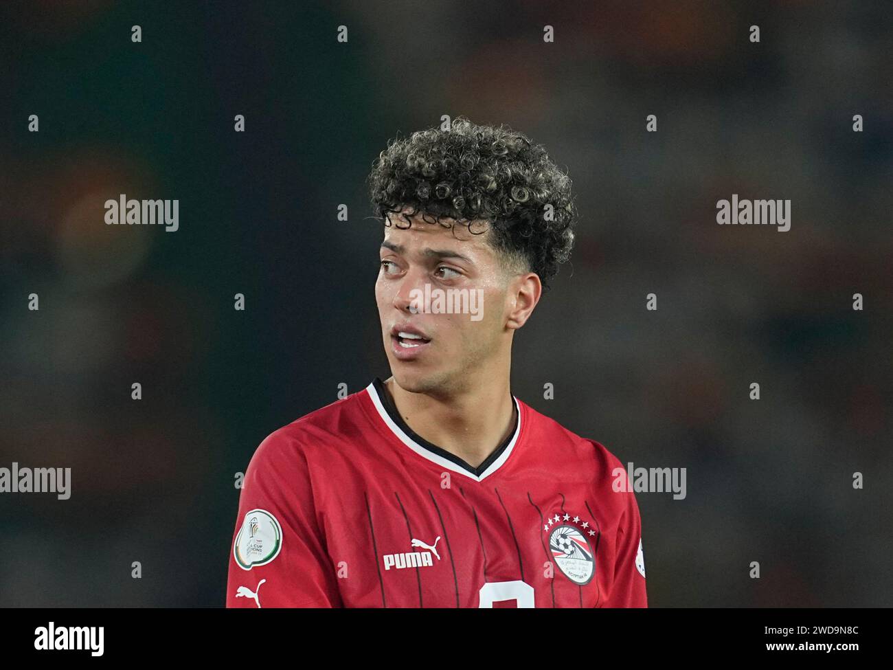 January 18 2024: Emam Ashour Metwaly Abdelghany (Egypt) looks on during ...