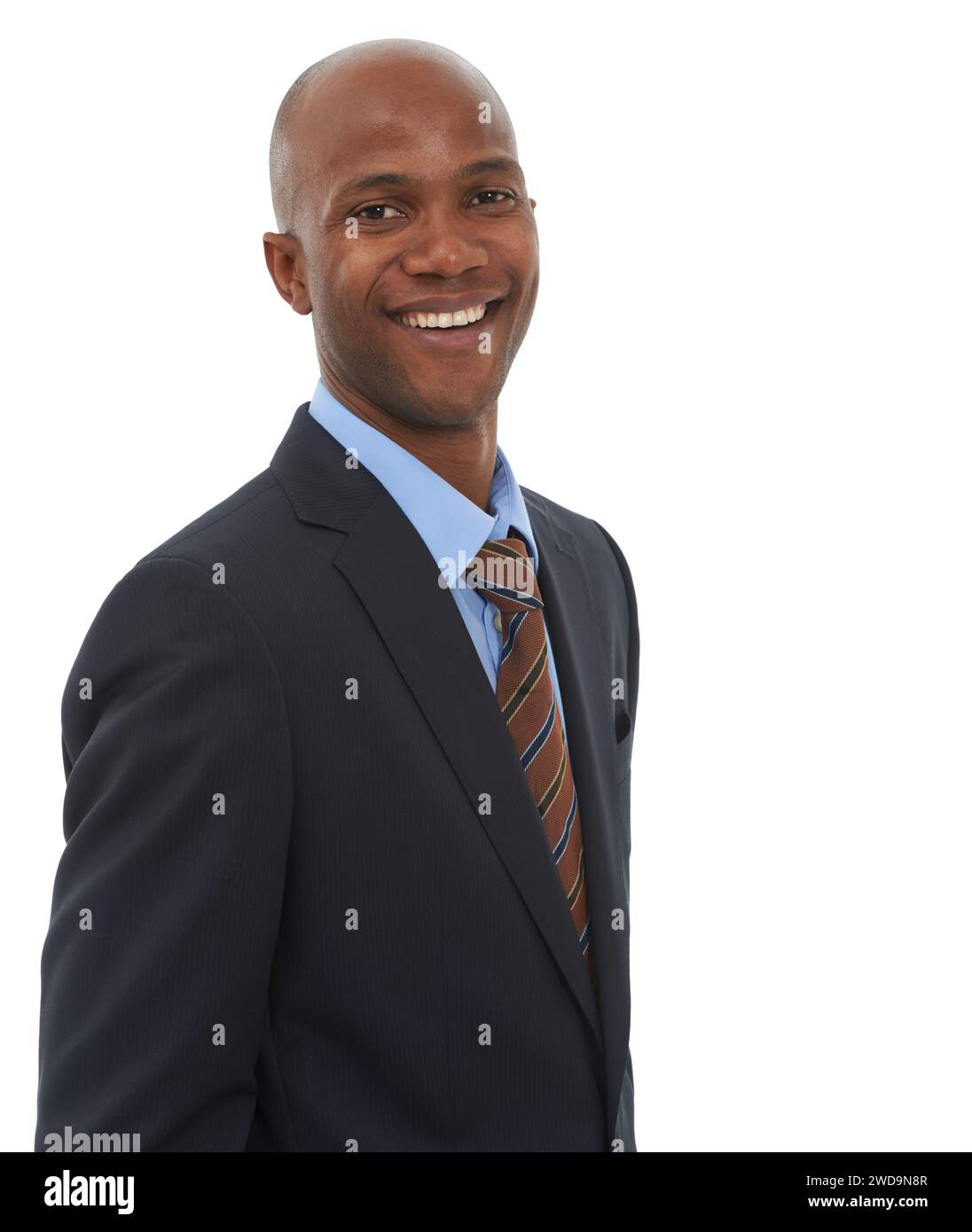 Happy, lawyer and portrait of black man in suit with confidence and ...
