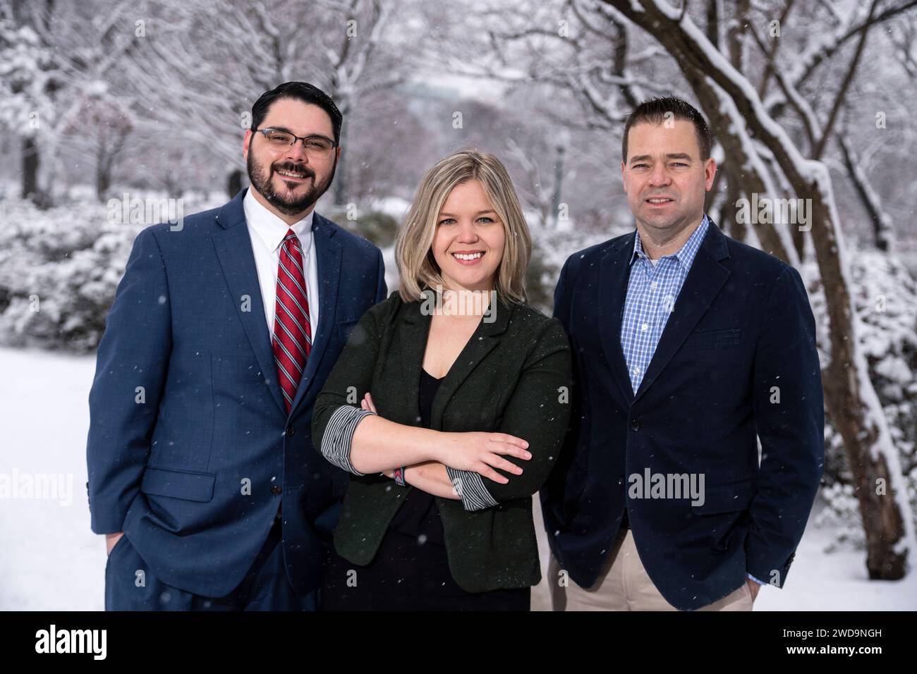UNITED STATES - JANUARY 19: Former Hill staffers from left, John Rackey ...