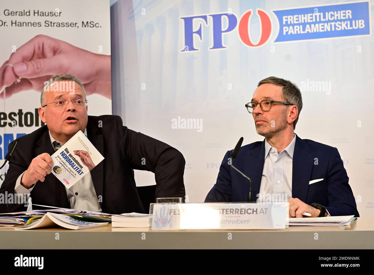 Vienna, Austria. 19th Jan, 2024. Book presentation "The Stolen ...