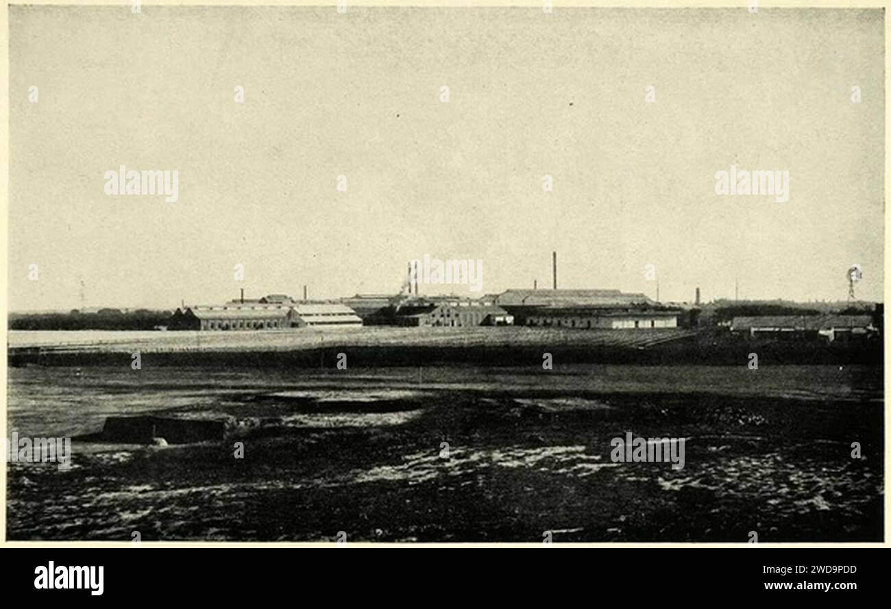 1906 halftone print of the industrial center of the River Plate Fresh ...
