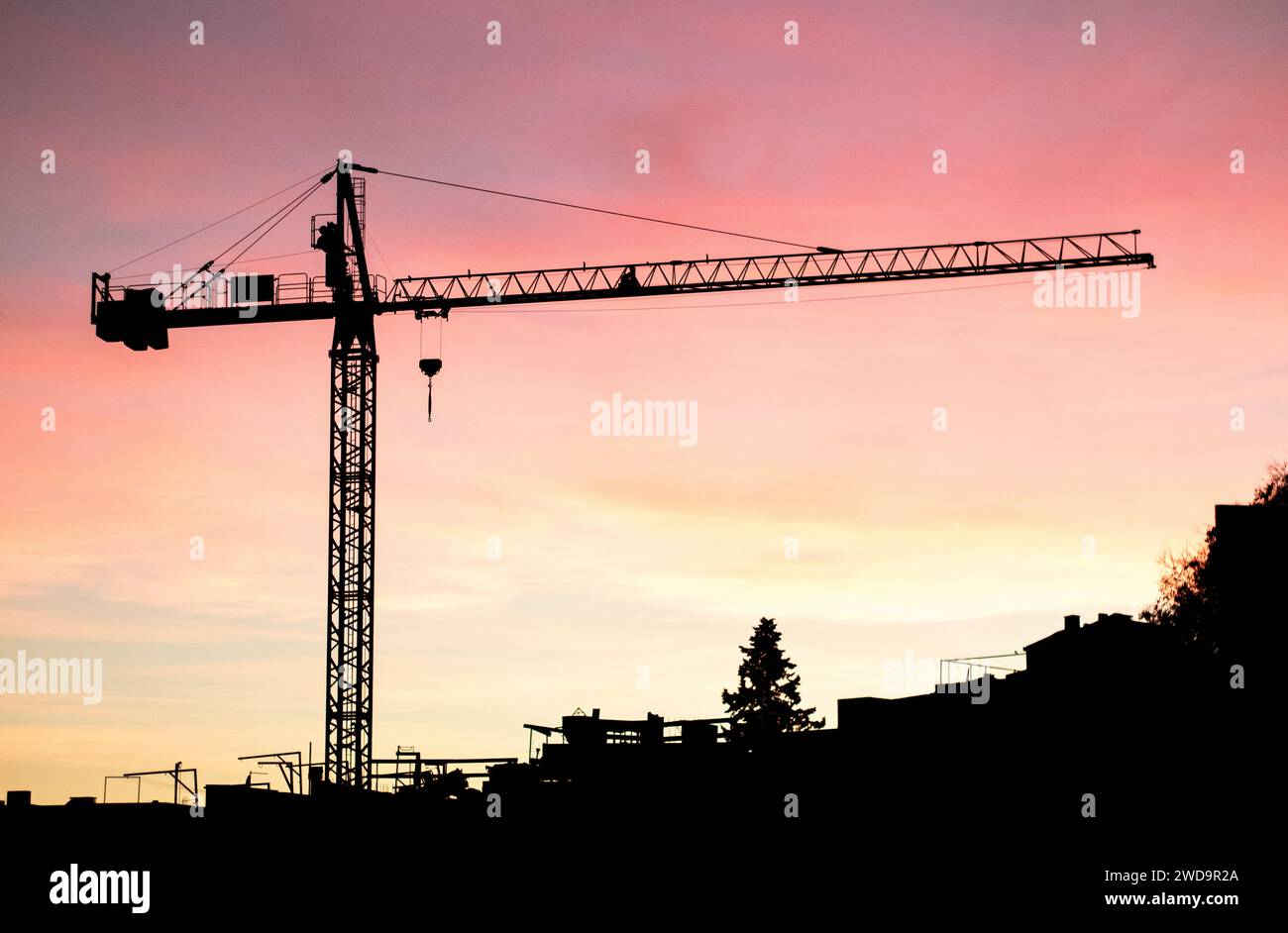 High top tower crane hi-res stock photography and images - Alamy