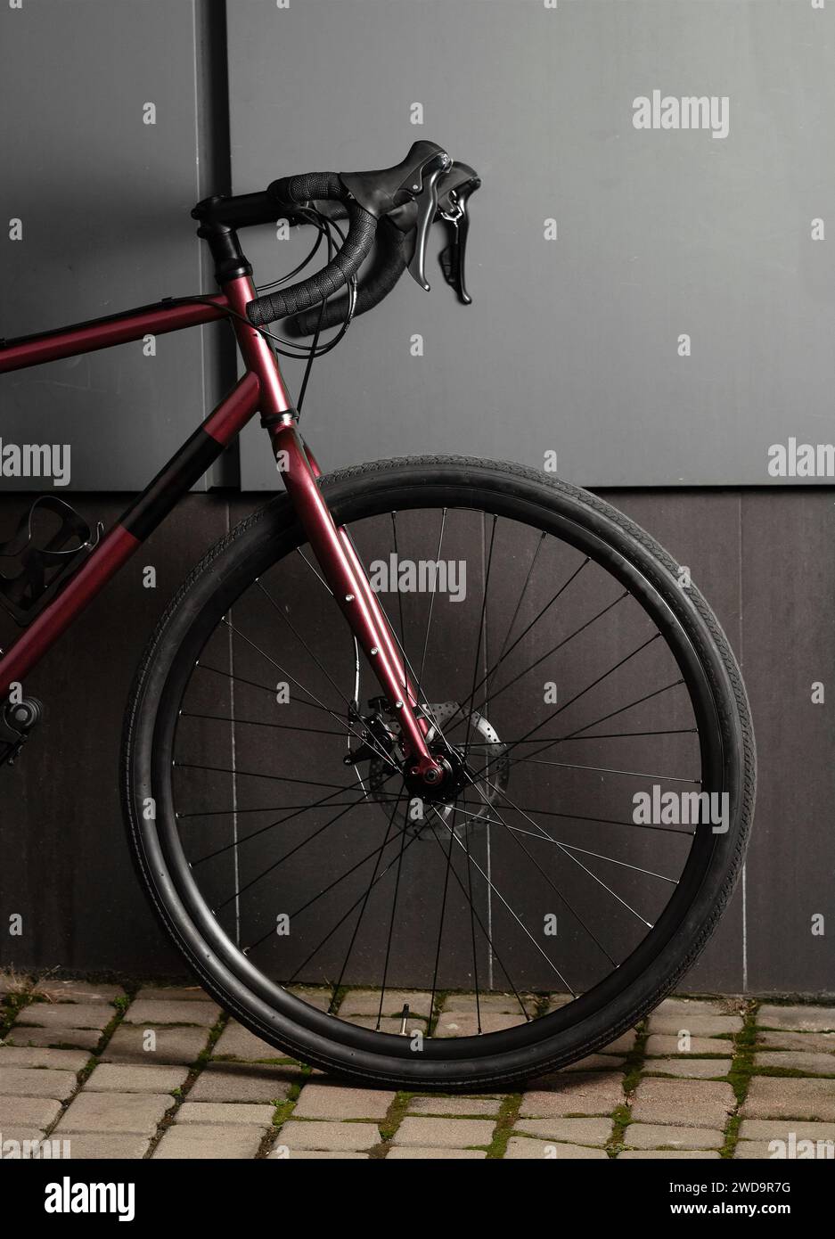 Road bike. Front part of shiny road bicycle for tourism Stock Photo - Alamy