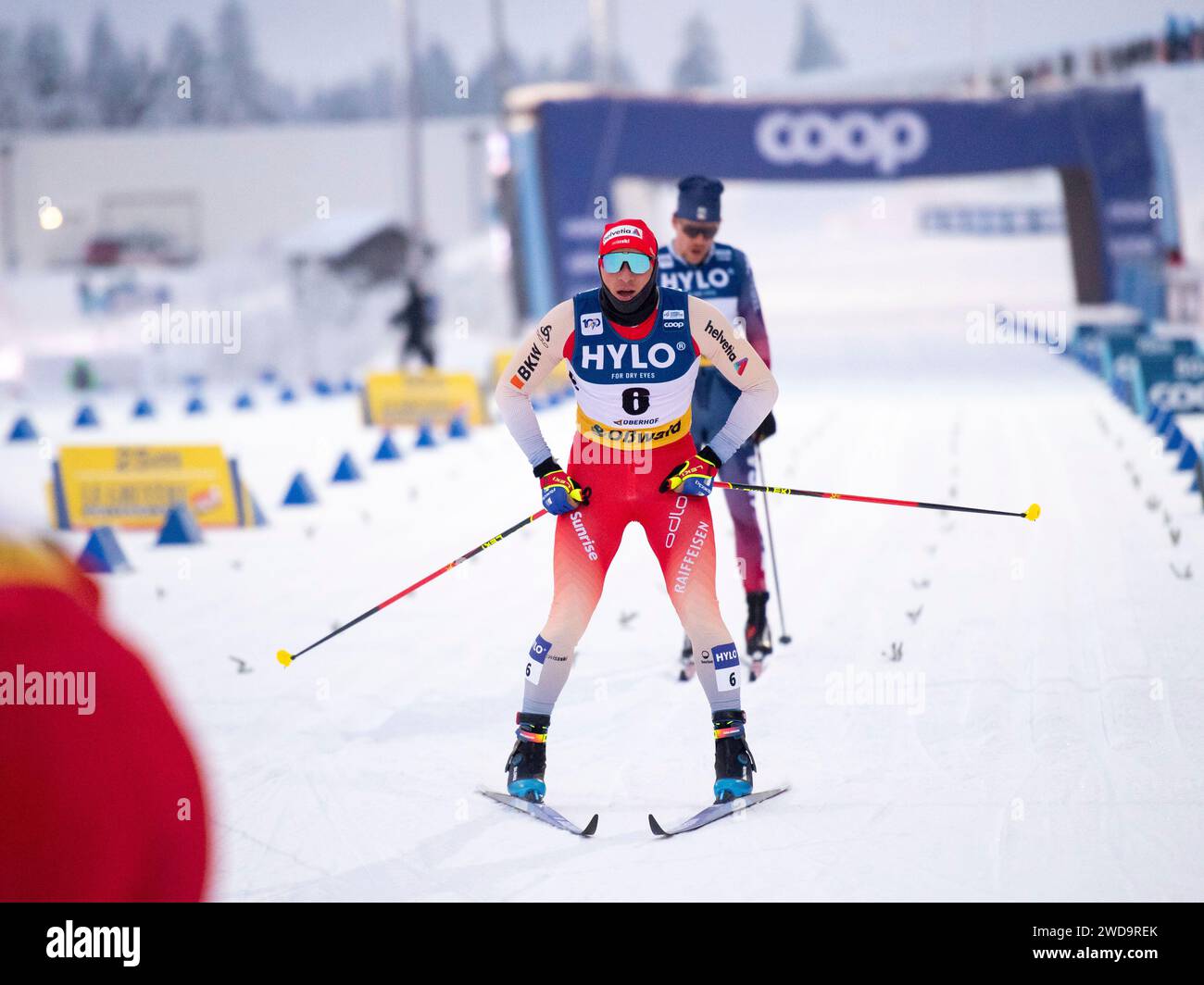 Valerio Grond (Schweiz) im Ziel, GER, FIS Coop Langlauf Weltcup Oberhof ...