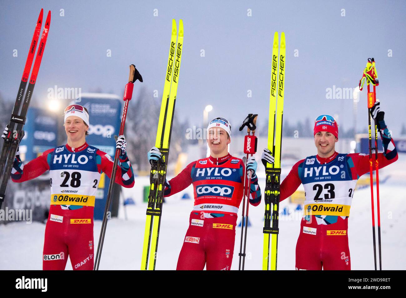 Ansgar Evensen (Norwegen), Erik Valnes (Norwegen), Even Northug ...