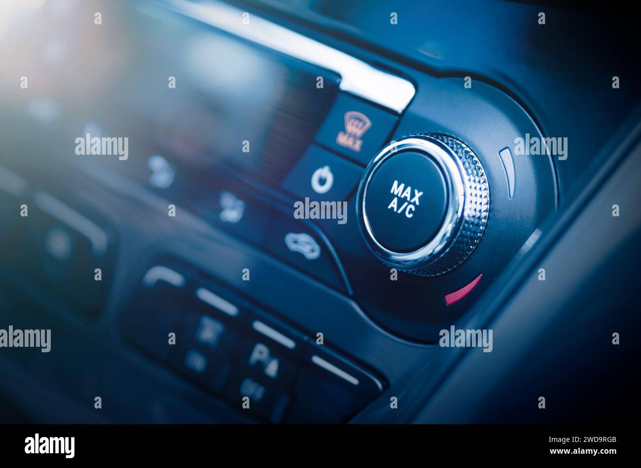 Air condition button in modern car, cooling system Stock Photo - Alamy
