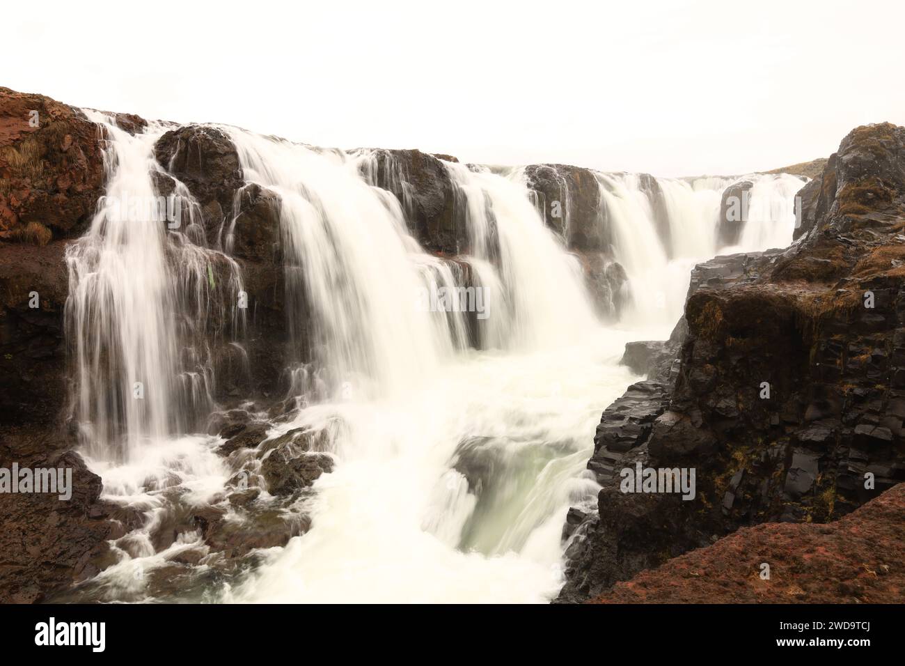 Kolugljúfur is a very pretty canyon located in the north of Iceland and ...