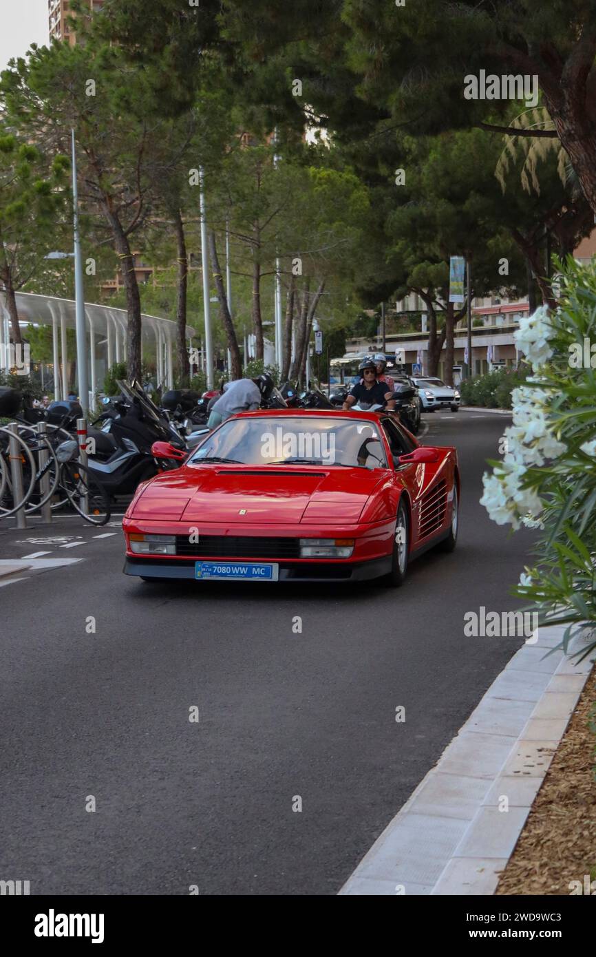 Ferrari Testarossa driving in Monte Carlo Stock Photo - Alamy