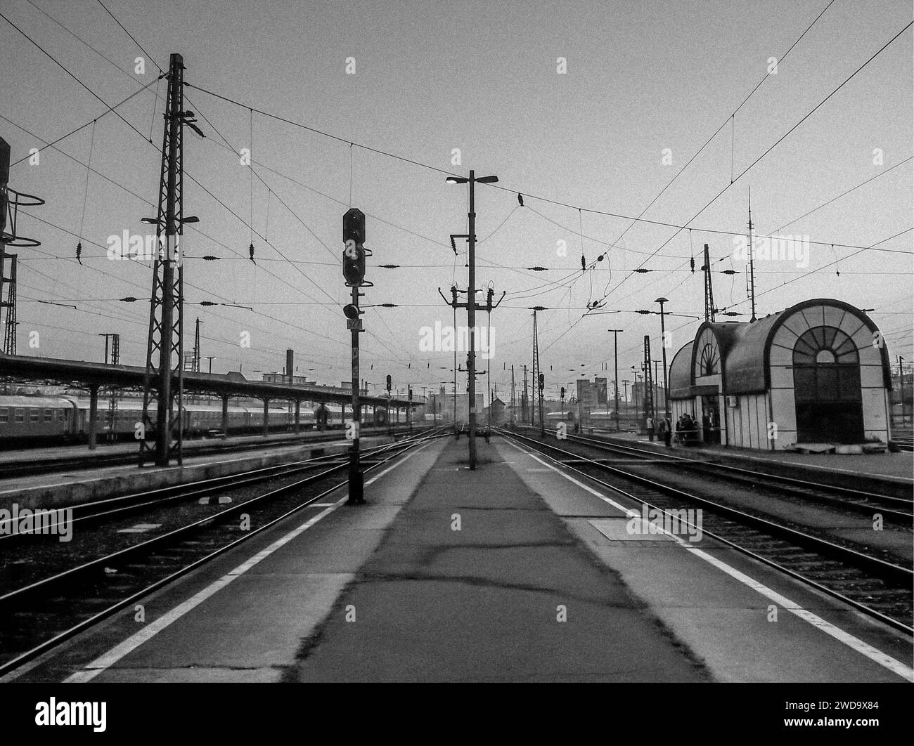 Keketi train station infrastructure,Budapest city Stock Photo - Alamy