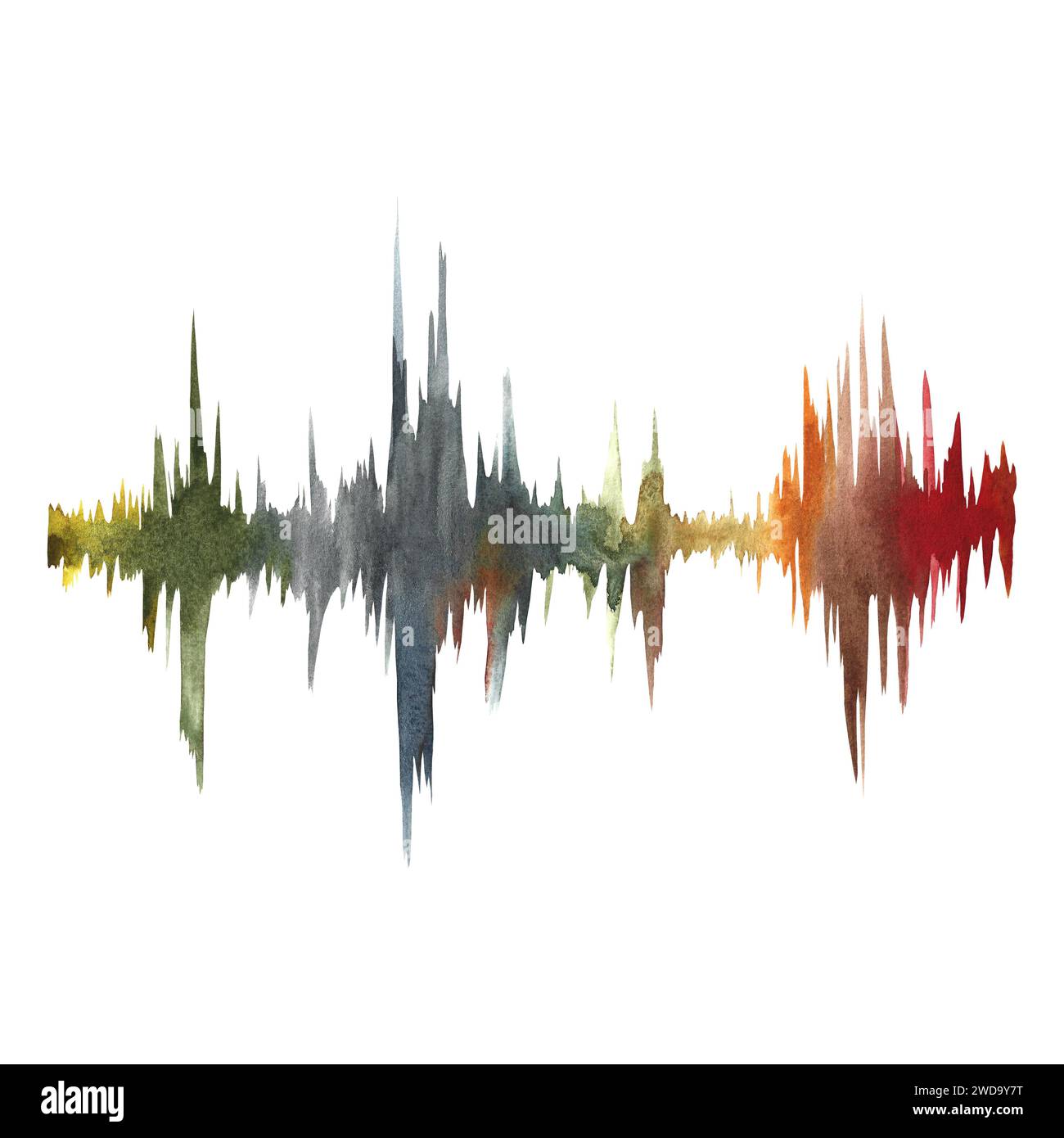 Frequency audio signal, HUD music wave interface elements, voice chart ...