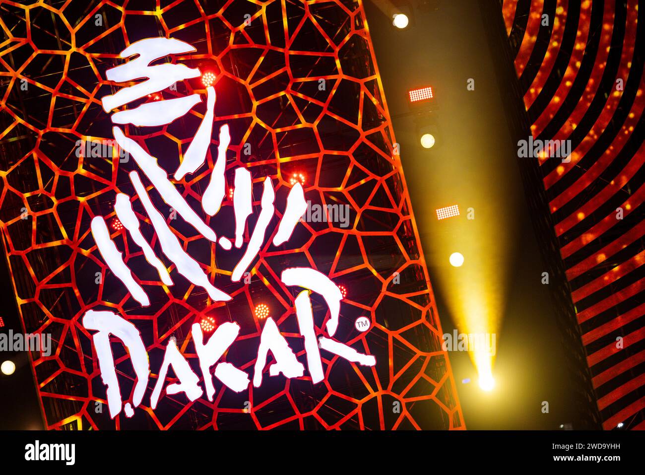 Yanbu, Arabie Saoudite. 19th Jan, 2024. Illustration logo during the ...