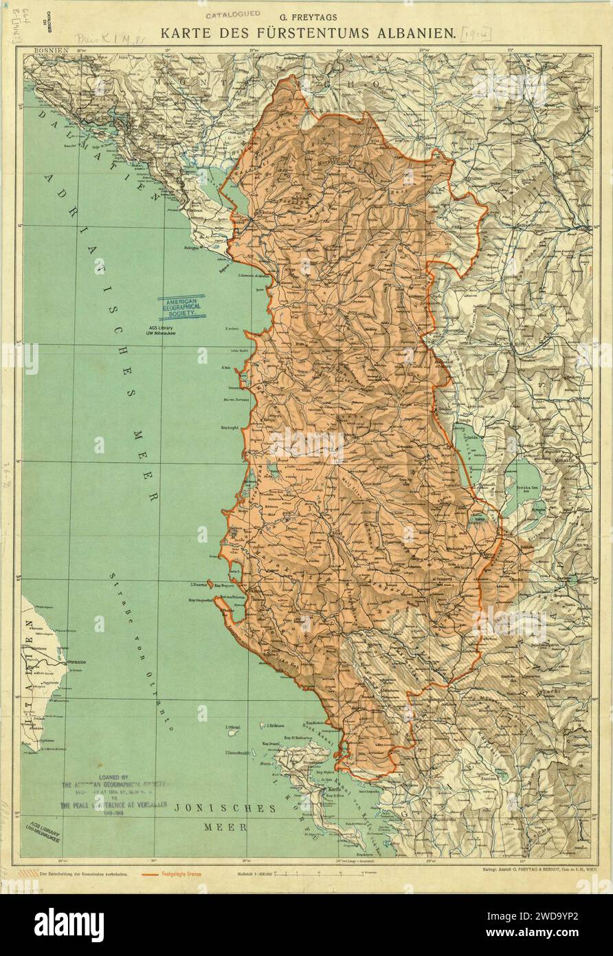 Karte albanien hi-res stock photography and images - Alamy