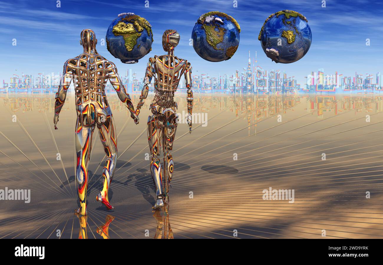 Male and female ai hi-res stock photography and images - Alamy