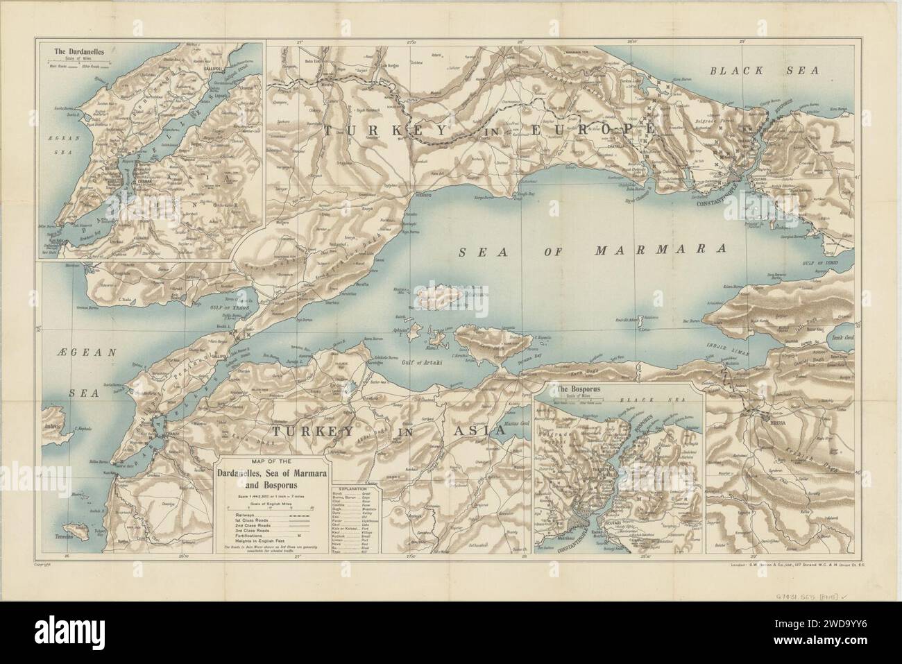 Map bosporus hi-res stock photography and images - Alamy