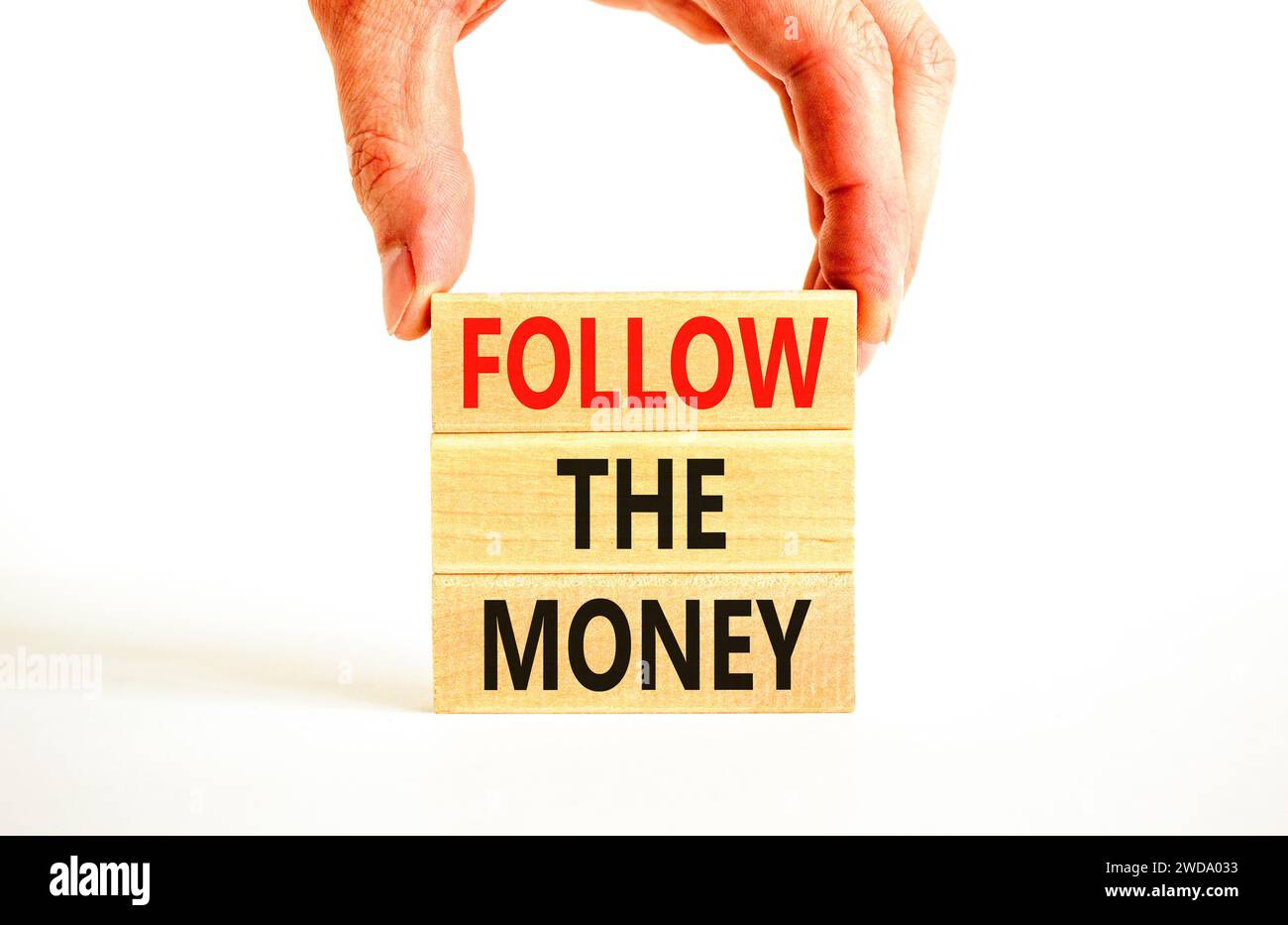 Follow the money symbol. Concept words Follow the money on beautiful ...