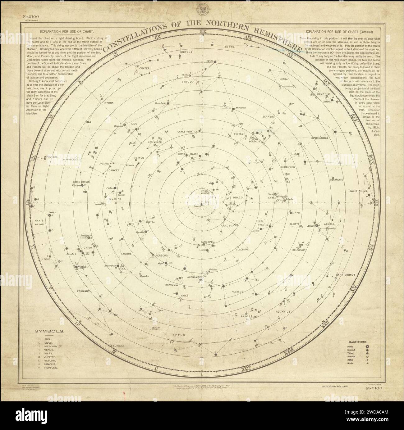 Vintage celestial chart hi-res stock photography and images - Alamy