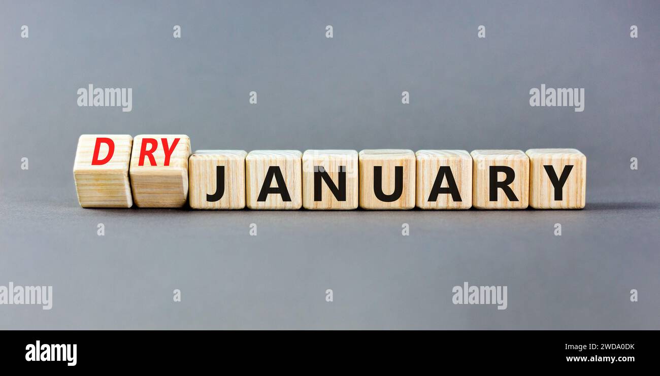 Dry January challenge symbol. Concept words Dry January on beautiful ...