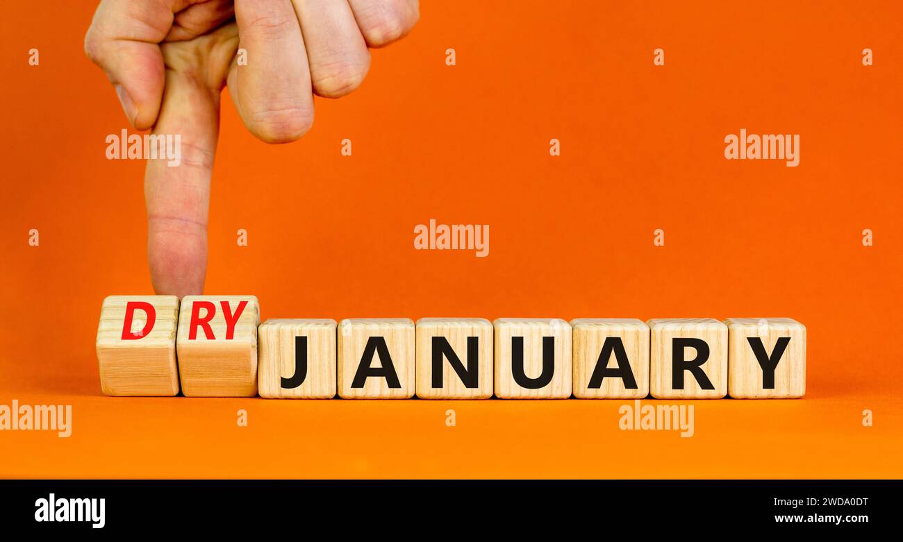 Dry January challenge symbol. Concept words Dry January on beautiful ...