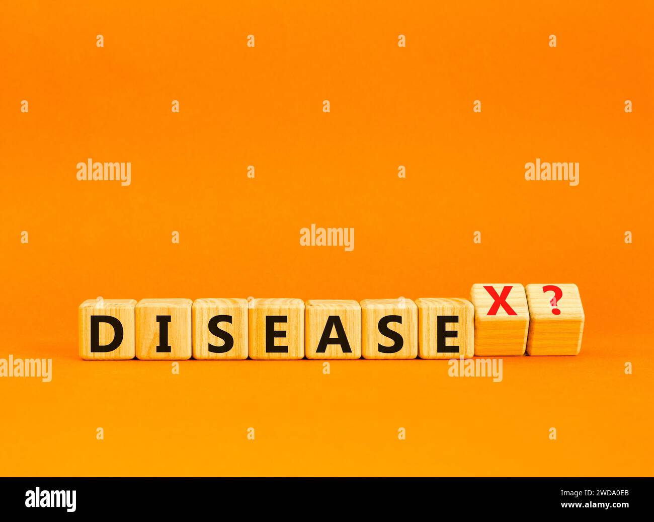 Disease X after covid symbol. Turned cubes and changed the word Disease ...
