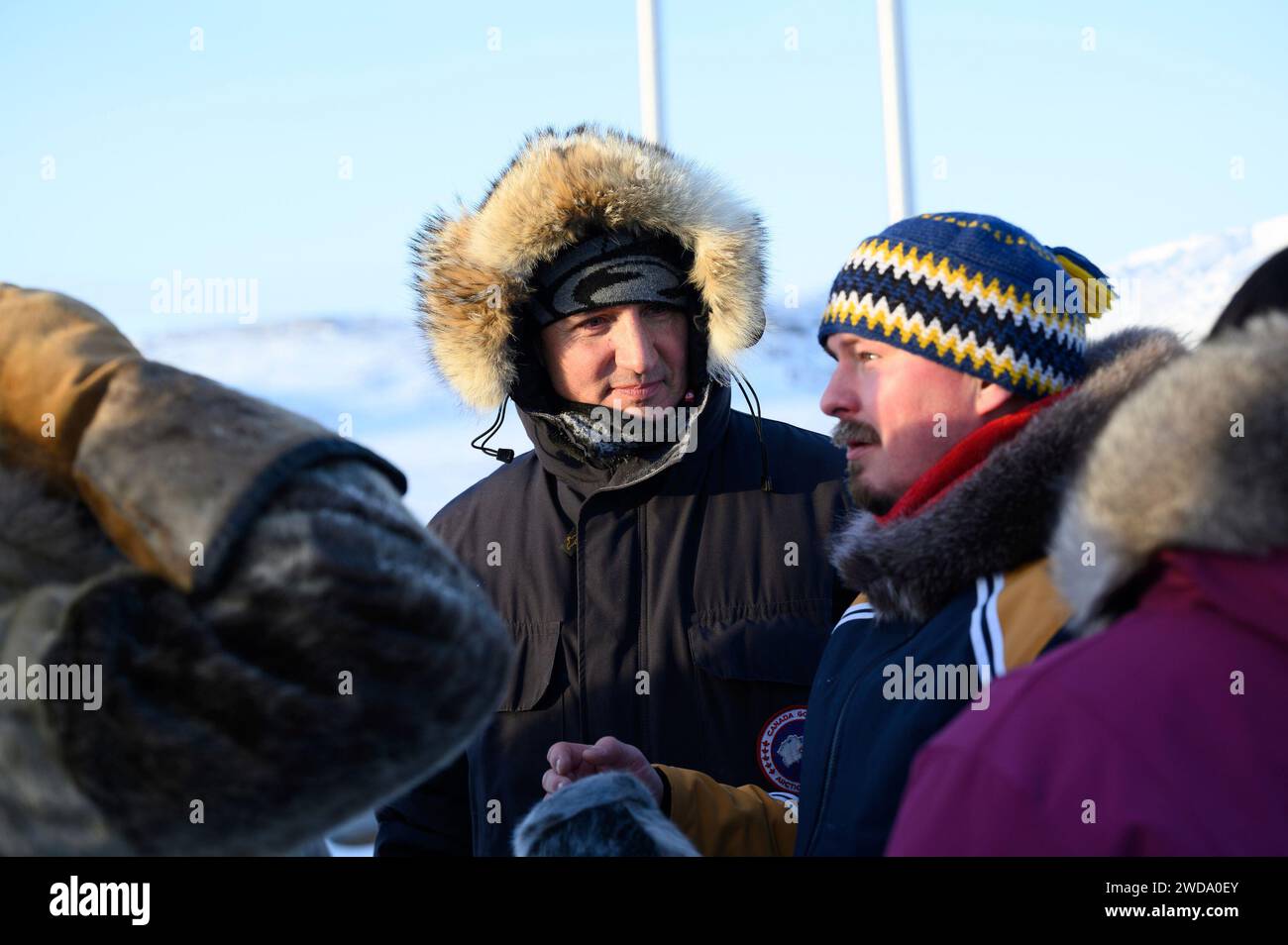 Prime Minister Justin Trudeau and Nunavut Premier P.J. Akeeagok talk ... Prime Minister Justin Trudeau and Nunavut Premier P.J. Akeeagok talk ...