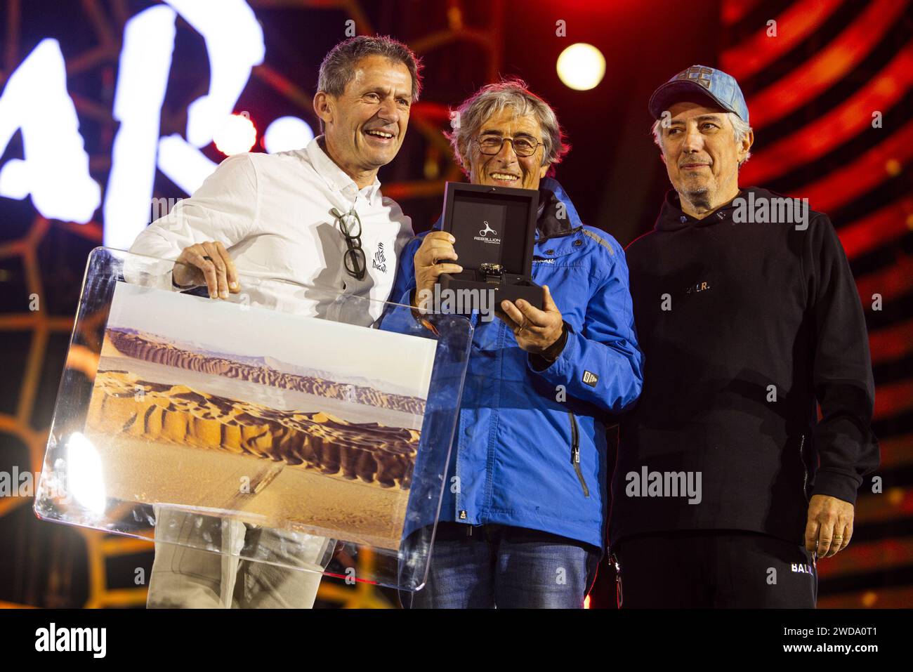 Eric Vargiolu, DPPI Photographer, receiving the Emilie Poucan award for ...