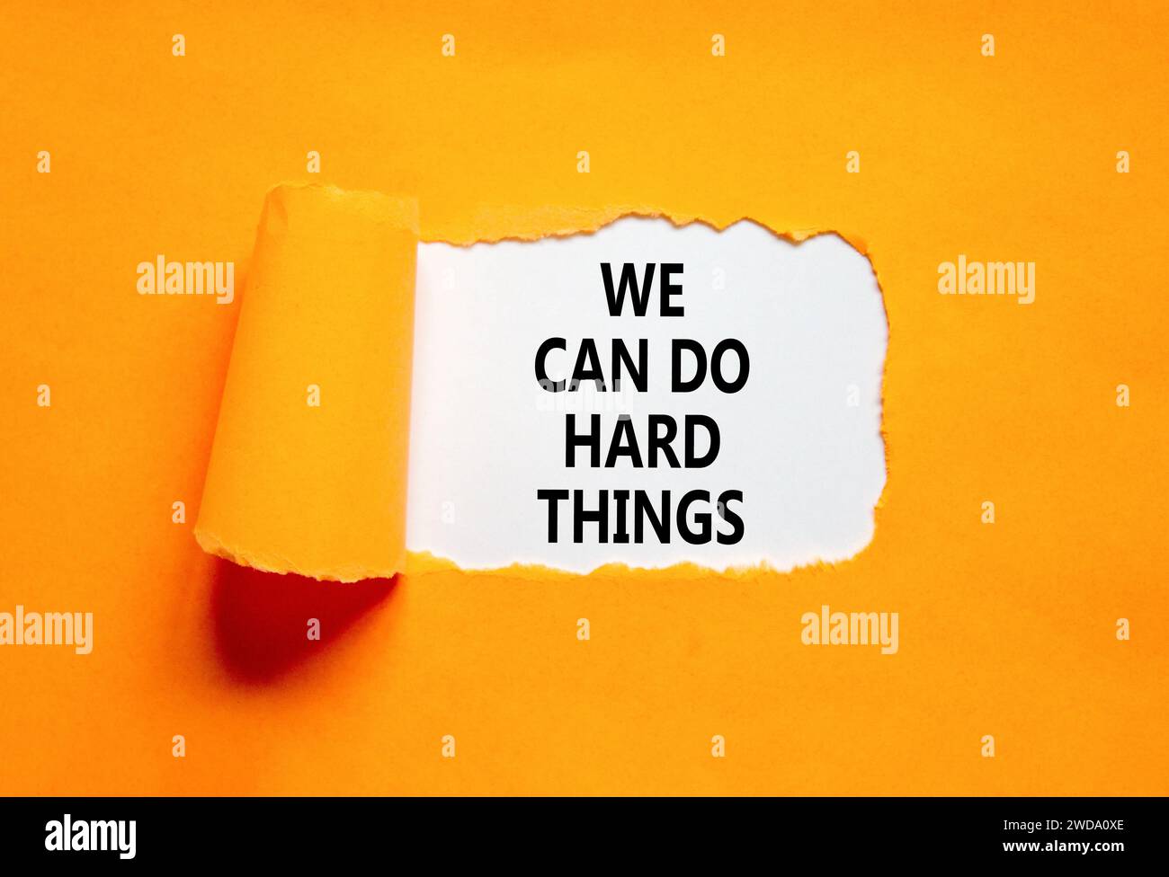 We can do hard things symbol. Concept words We can do hard things on ...