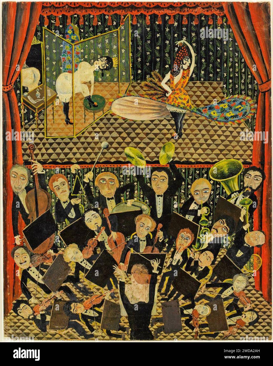 1920 circa Walter Spies oil on paper Transformationsakt 58 cm x 47 cm ...